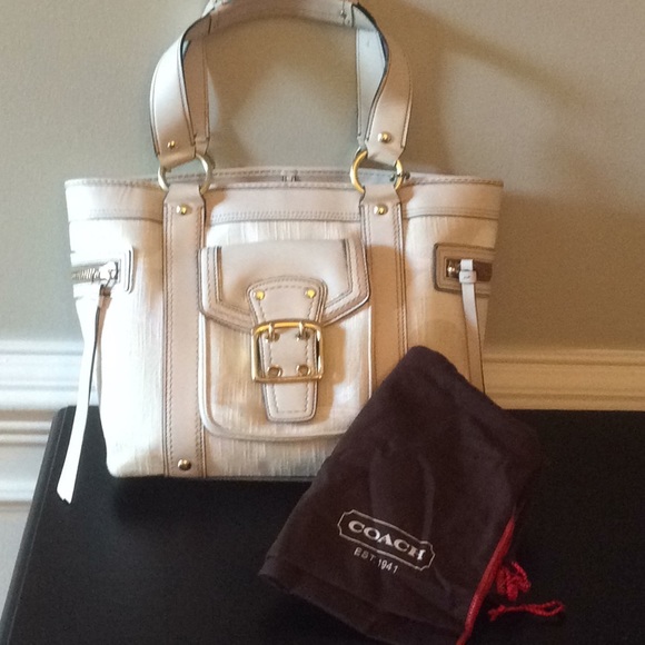 Coach | Bags | Coach Signature Linen Tote | Poshmark